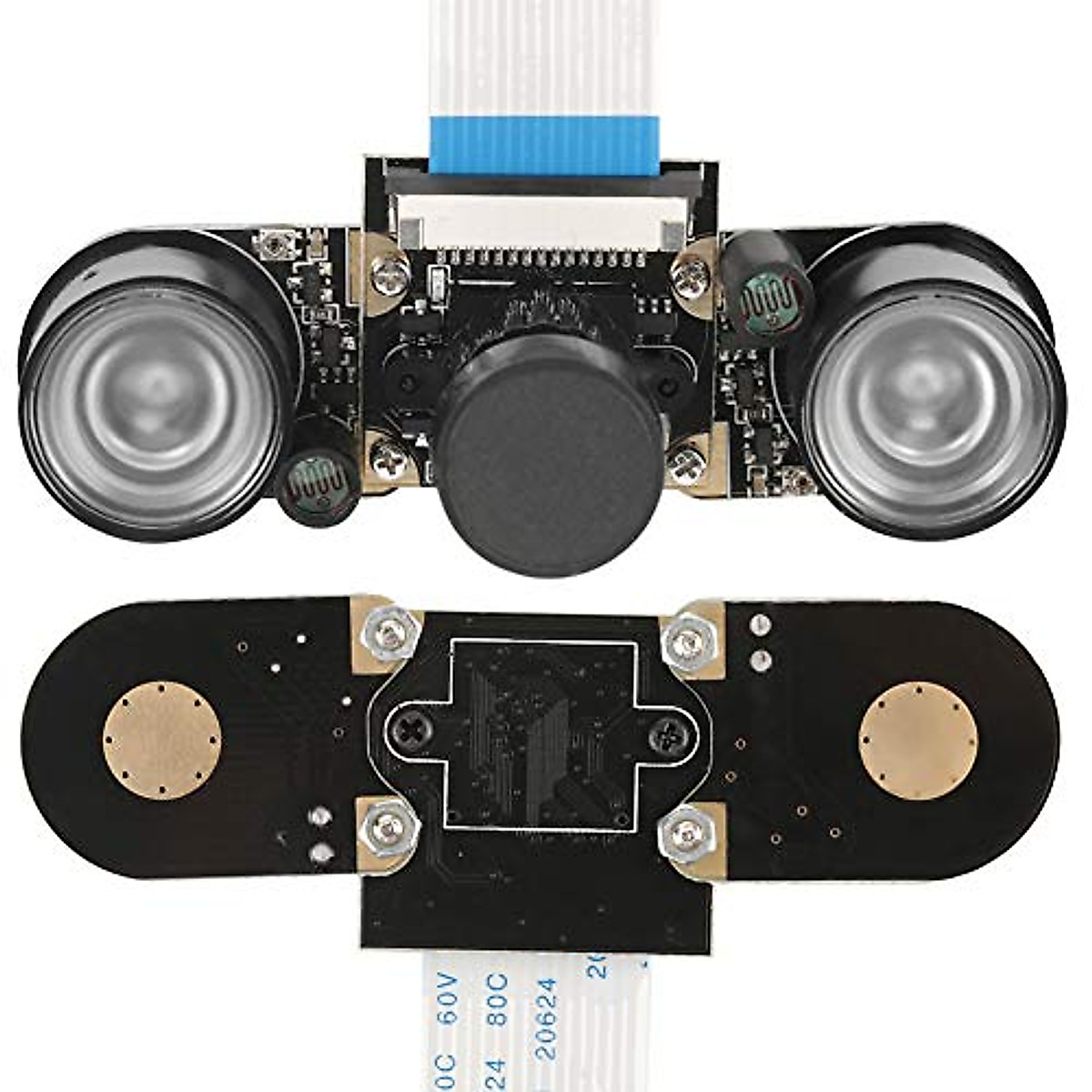 FECAMOS High Definition Camera Module, Camera Module for Raspberry Pi Camera Module LED Fill Lights for Dark Environment