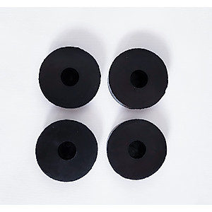 4 Pack Rubber Isolation Feet Pads Thick Rubber Washers 1.5 Inch Od 0.5 Inch Id 0.4 Inch Thick Mechanical Vibration Damping Pads Anti Vibration