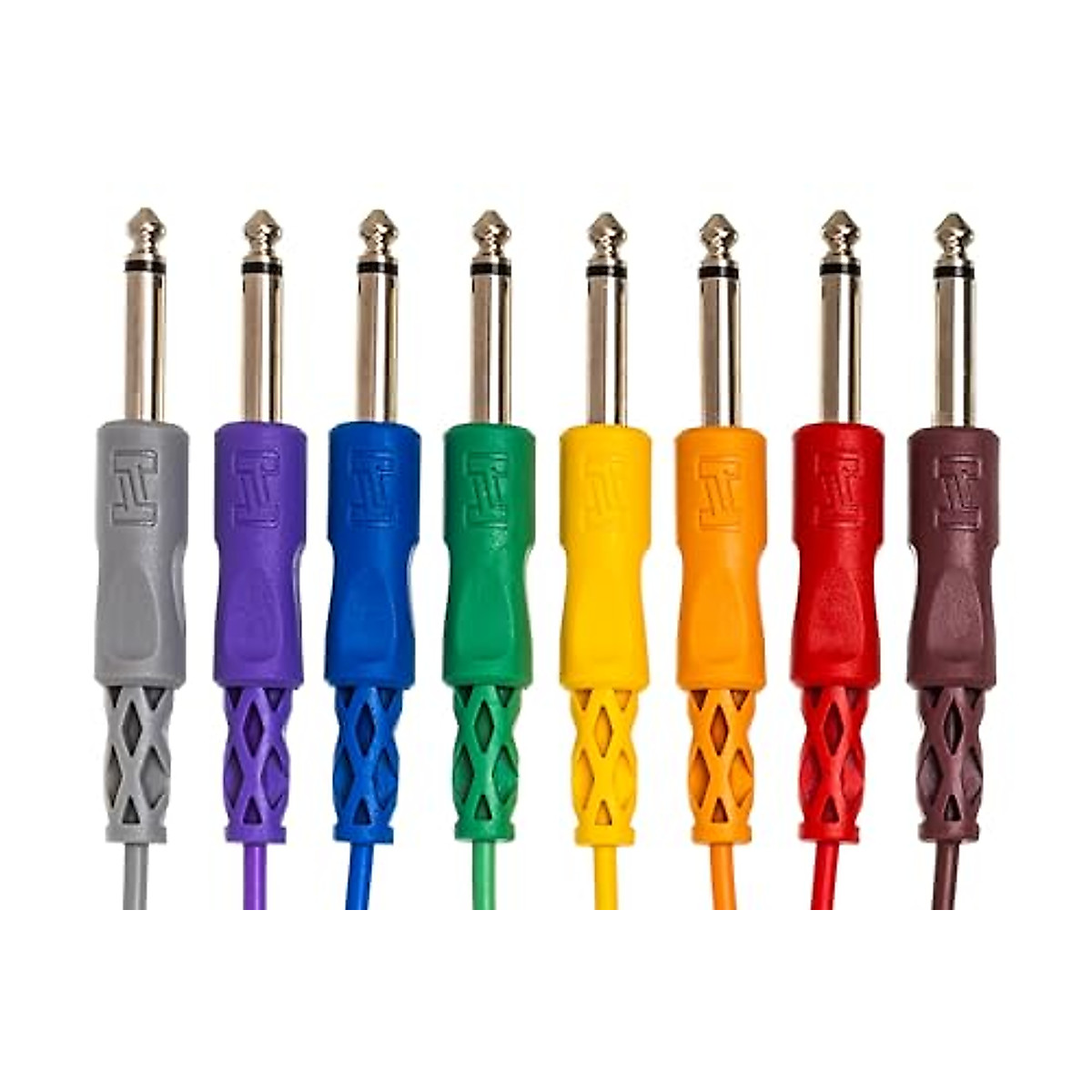 Hosa CPP-830 1/4" TS to Same Unbalanced Patch Cables, 1 Foot