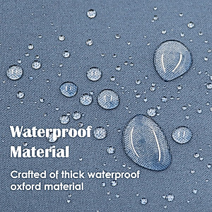 SK Studio Patio Cushion Covers Replacement, 2 Pack Waterproof Outdoor Furniture Seat Cushion Slipcover with Zipper for Garden and Backyard, Red 2