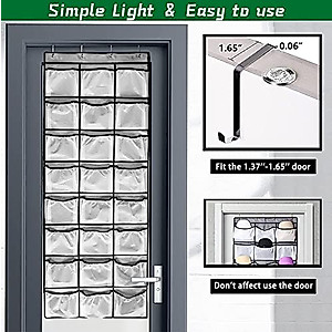 Hat Racks for Baseball Caps, Baseball Hat Organizer, 24 Deep Pocket Hat Storage & Ballcap Display Holder, Hat Holder with 4 Door Hooks