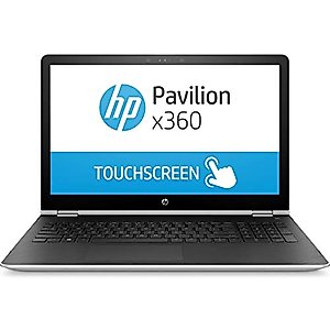 HP 15-br080wm X360 15.6" HD Touchscreen i5-7200U 2.5GHz 8GB RAM 1TB HDD Win 10 Home Mineral Silver