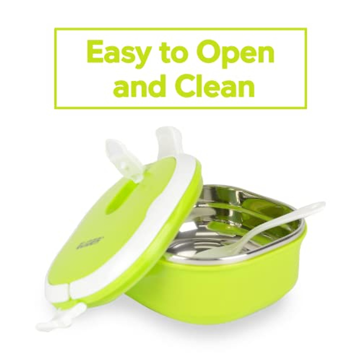 Stainless Steel Insulated Square Lunch Box for Children, Kids & Adult, Portable Picnic Storage Boxes, School Student Food Container