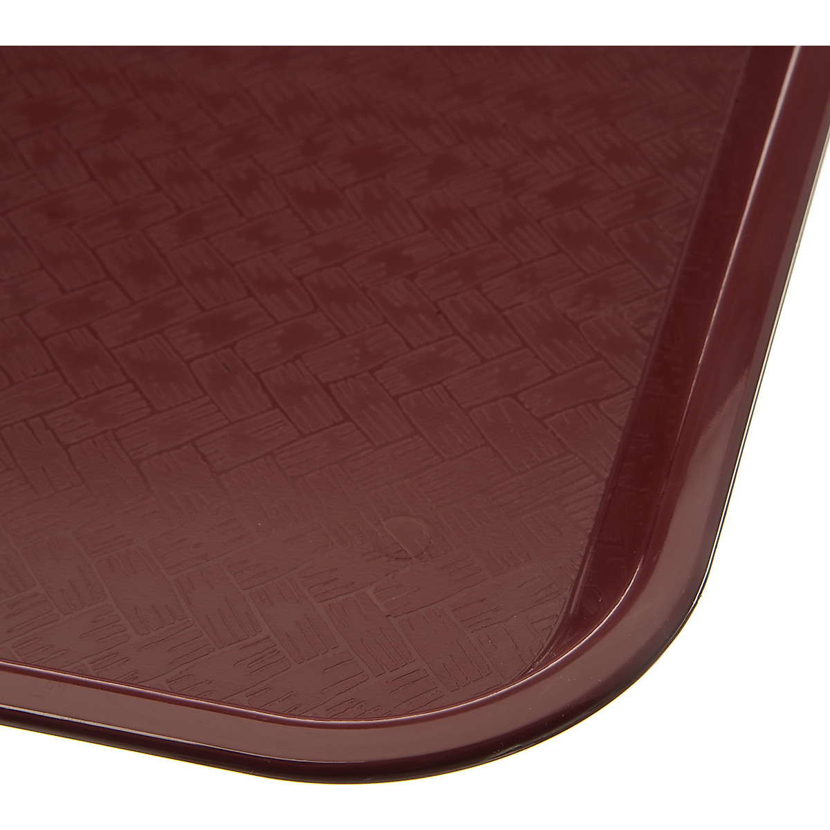 CFS CT101461 Cafe Standard Plastic Cafeteria/Fast Food Tray, NSF Certified, BPA Free, 14" Length x 10" Width, Burgundy (Pack of 24)