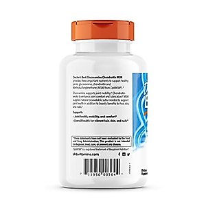 Doctor's Best Glucosamine Chondroitin MSM with OptiMSM, Supports Healthy Joint Structure, Function, & Comfort, Non-GMO, Gluten Free, Soy Free, 360 Count