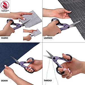 SINGER ProSeries Fabric Scissor and Craft Detail Scissor Set, Lilac, Set of 2