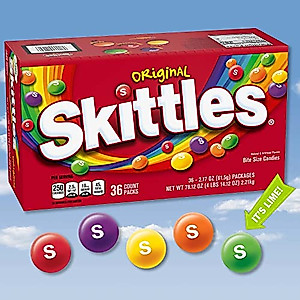 SKITTLES Original Candy 2.17-Ounce 36 Individual Packs