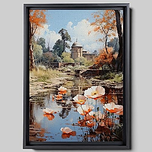 Samsung Frame TV Art Wildflower Field, Spring Flower Meadow, Vintage print, Canvas Prints, Wall Decor