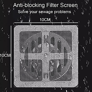 20Pcs Disposable Hair Drain Stickers, Shower Drain Hair Catcher Mesh Stickers,Drain Cover Hair Catcher, Bathroom, Laundry, Bathtub, Kitchen, Sink, Drain, Adhesive Window Screen Repair Tape Kit (20)