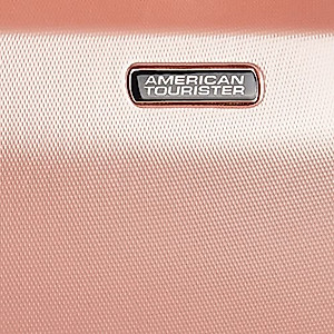 American Tourister Moonlight Hardside Expandable Luggage with Spinner Wheels, Rose Gold, Carry-On 21-Inch