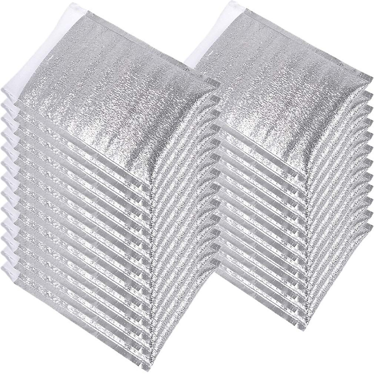 SMILCO Reusable Insulation Bags Thermal Box Liners Metalized Box Liners Lunch Food Box Shopping Bag Insulation Lining Waterproof Insulation Package (25 Pack/ 8 In x 11 In)…