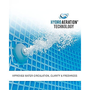 INTEX QS1200 Krystal Clear Saltwater Chlorine System for Above Ground Pools: Keeps Water Clear – Removes Bacteria – Reduces Chemical Use – Sleek Control Panel with Buttons – Up to 15000 Gallon Pools