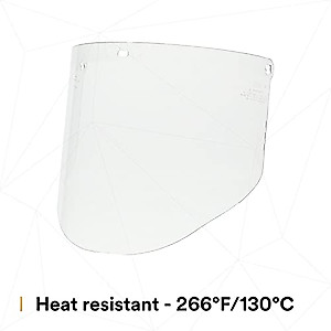 3M Clear Polycarbonate Faceshield WP96, 82701-00000, Molded
