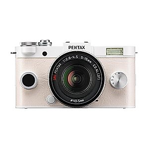 Pentax PENTAX Q-S1 02 Zoom Kit (Pure White) 12.4MP Mirrorless Digital Camera with 3-Inch LCD (Pure White)