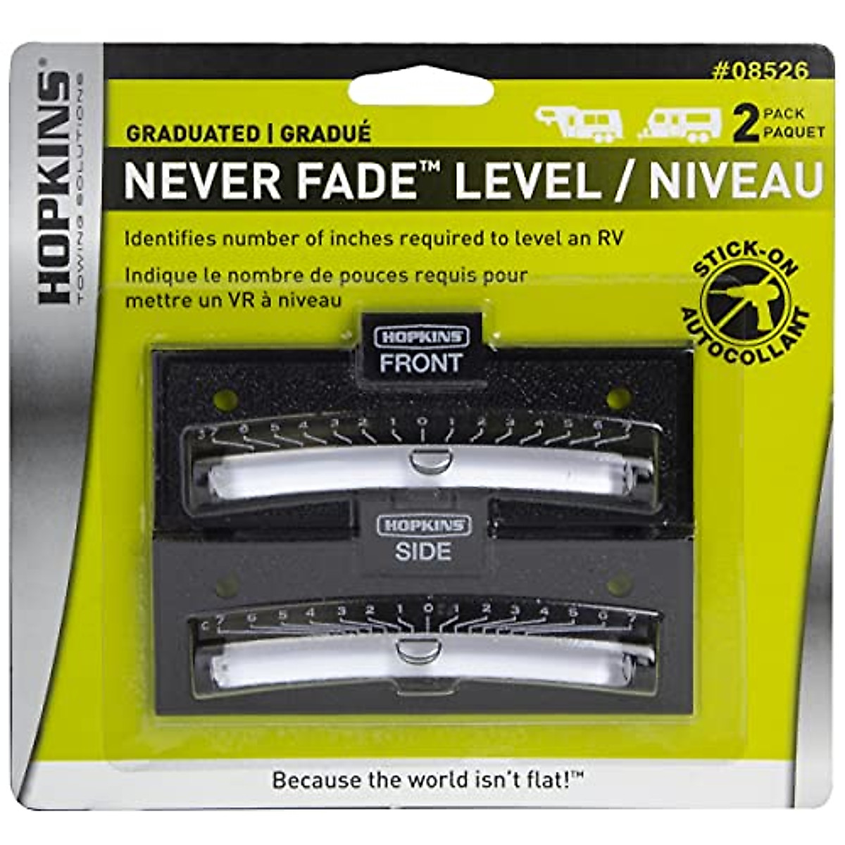 Hopkins Towing Solutions 08526 Never Fade Two Way Graduated Level, Black
