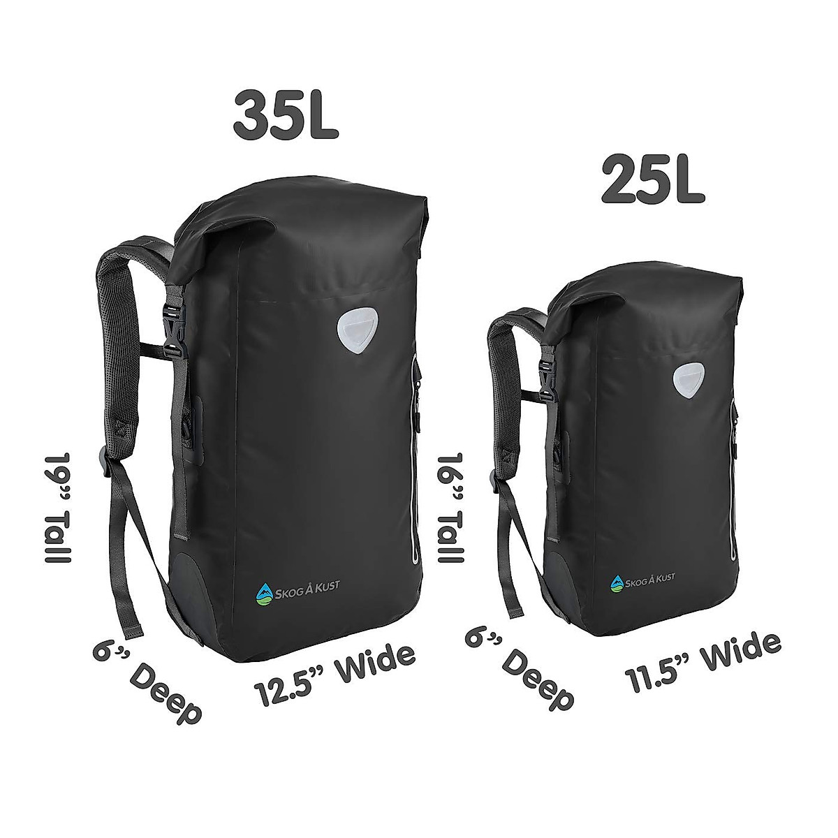 Skog Å Kust BackSåk Waterproof Backpack | 35L Black
