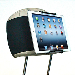 TFY Universal Car Headrest Mount, Fits 7-11 Inch Tablets - iPad, Samsung Galaxy Tab & Note, Adjustable Strap, Detachable, Portable, No Protruding Parts