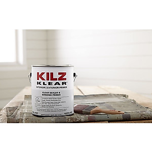 KILZ Klear Primer, Interior/Exterior, Clear, 1 Gallon