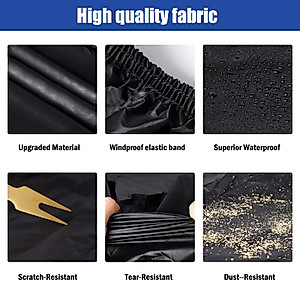 Waterproof Car Cover with Door Zipper for Toyota Corolla 2000-2023 and Honda Civic 1991-2023, All Weather Outdoor Full Exterior Covers for Rain, Sun, Wind Protection, Universal Fit Sedan 178-185 inch