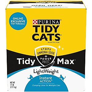 Purina Tidy Cats LightWeight Clumping Cat Litter, Tidy Max Instant Action Formula - 17 lb. Box