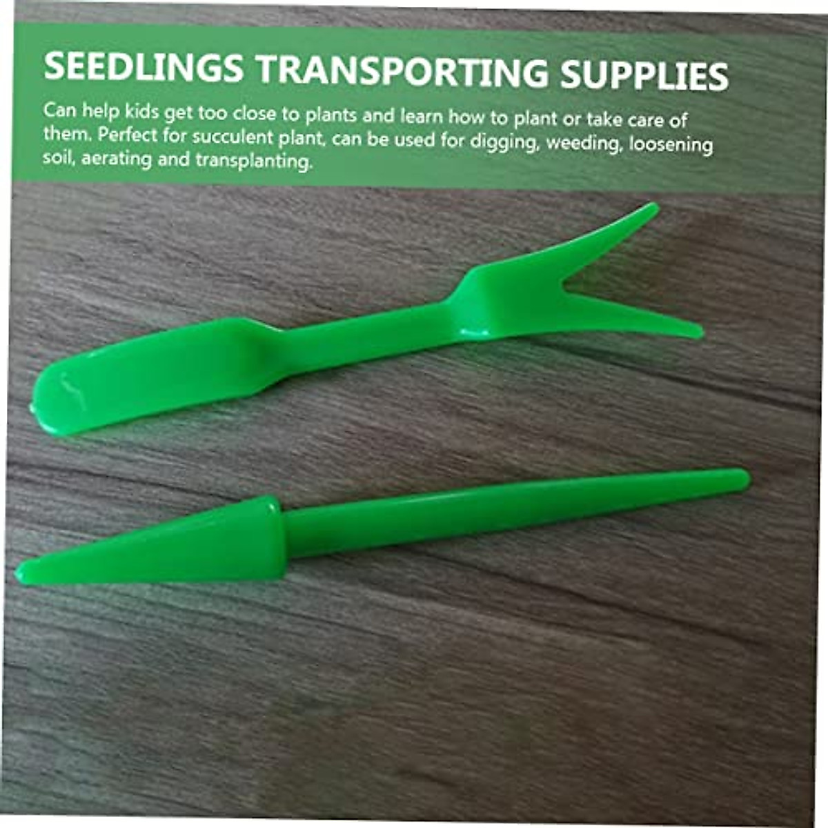 YARNOW 50 Sets Sowing Device Planting Tools Bonsai Planting Tool Dibber for Planting Planter Tool Potato Fork Bling Accessories Succulents Transplant Tool Trowel Abs Earth Tones