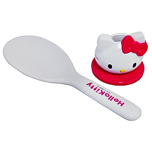 Sanrio Hello Kitty Shamoji (Rice Paddle) with a Stand