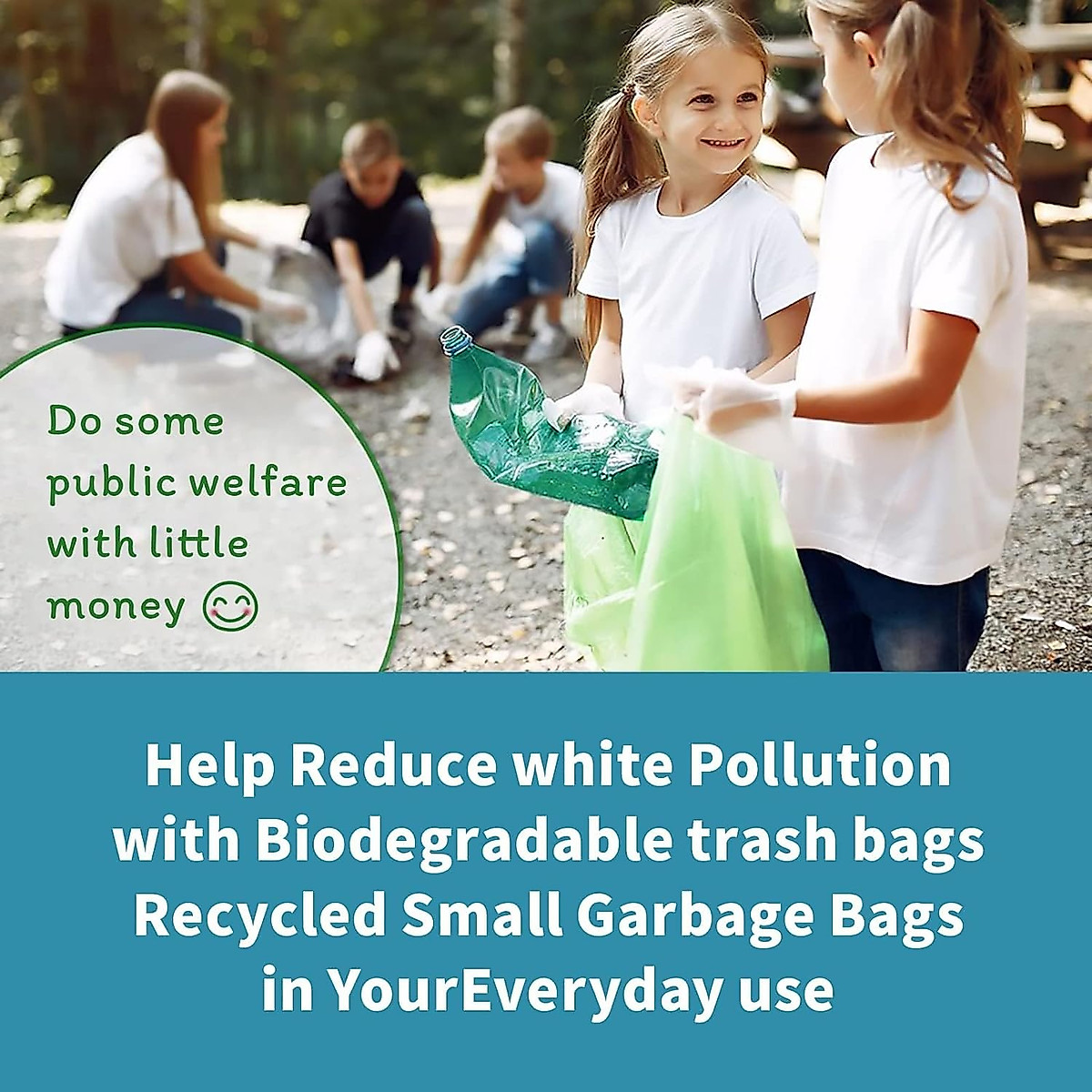 Aoriyar 1.2 Gallon Compostable Trash Bags, 120 Count, Green, 5 Liters