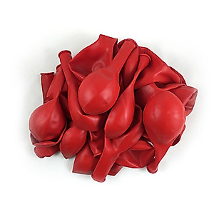 KADBANER Red balloons,12-inch latex balloons 50 pcs, wedding, birthday party, baby shower, Christmas party decorations