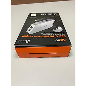 j5create USB C Hub - 4K 60Hz HDMI, 100W PD, 2 x USB-A, Ethernet | for Steam Deck, MacBook, ChromeBook, XPS, Surface Pro (JCD391)