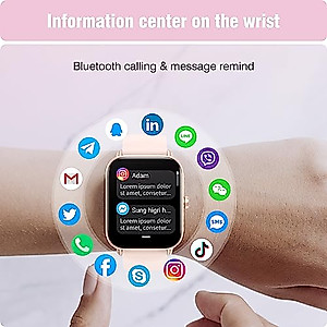 TMHAI Smart Watch for Women Men, with Bluetooth Calling Alexa Built-in, 1.8" HD Screen Smartwatch with Blood Oxygen Heart Rate Sleep Monitor, 100 Sports Modes for iPhone Android Phones