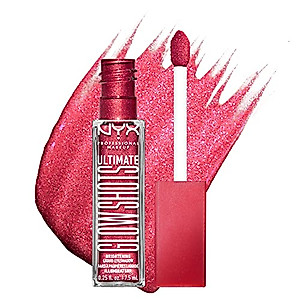 NYX PROFESSIONAL MAKEUP Ultimate Glow Shots, Liquid Eyeshadow, Long-Lasting Shimmer Eye Shadow with Vitamin C - Raspberry Rave