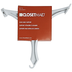 ClosetMaid 6713 Shoe Support Bracket, White 4 ft