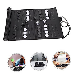 3 Pcs Backgammon Board Travel Backgammon Portable Chess Travel Chess Board Folding Chess Board Set Chess Game Board Set Beginner Chess Board Portable Backgammon Board Chess Supply