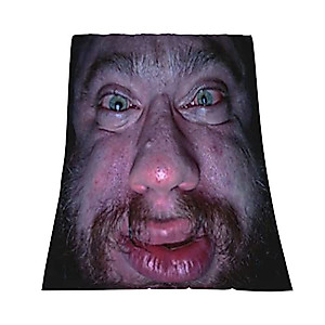 Flannel Sam Meme Hyde Face Blanket 50"X40" Soft Cozy Lightweight Fluffy Microfiber Funny Blanket All Season Meme Throw Blankets Fuzzy Plush for Sofa Bed Couch