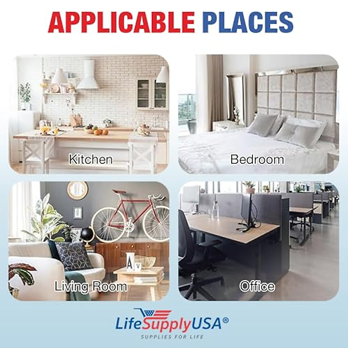 LifeSupplyUSA HEPA Filter Replacement for Hunter 30930 Air Purifier HEPATech System models 30020, 30393, 30200, 30201, 30205, 30250, 30253, 30255