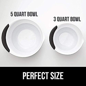 Gorilla Grip Cutting Board Set of 3 and Mixing Bowl Set of 2, Both in Aqua Color, Mixing Bowls Include 5 Qt and 3 Qt Sizes, Dishwasher Safe, 2 Item Bundle