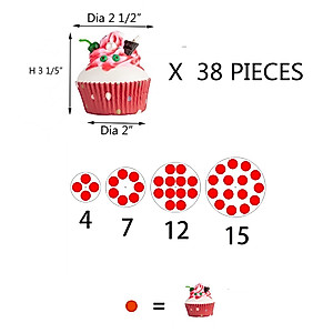 YestBuy 4 Tier Cupcake Stand, Acrylic Cupcake Tower Stand, Premium Cupcake Holder, Clear Cupcake Display Tree Tower Stand for 52 Cupcakes, Display for Pastry Wedding Birthday Party (4 Tier Round)