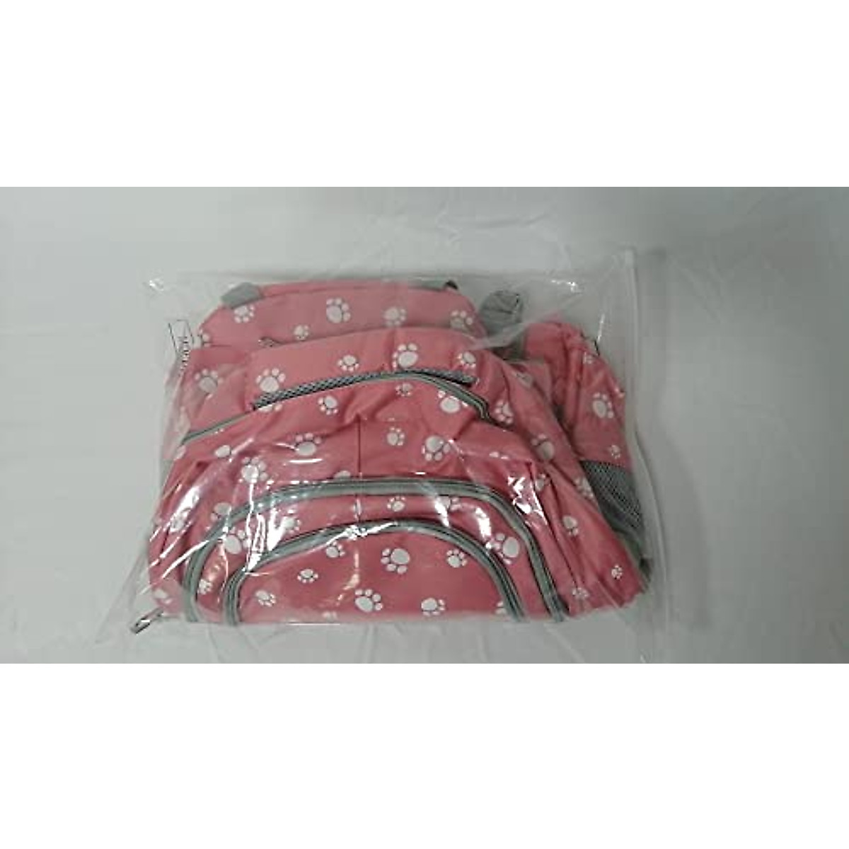 2022 Backpacks for Teen Girls 3PCs with Lunch Bag Pen Case, Breathable Lightweight Teenager Girl Bookbags for Middle High School University, 24L Cute Back Packs for Day Use, Pink Paw