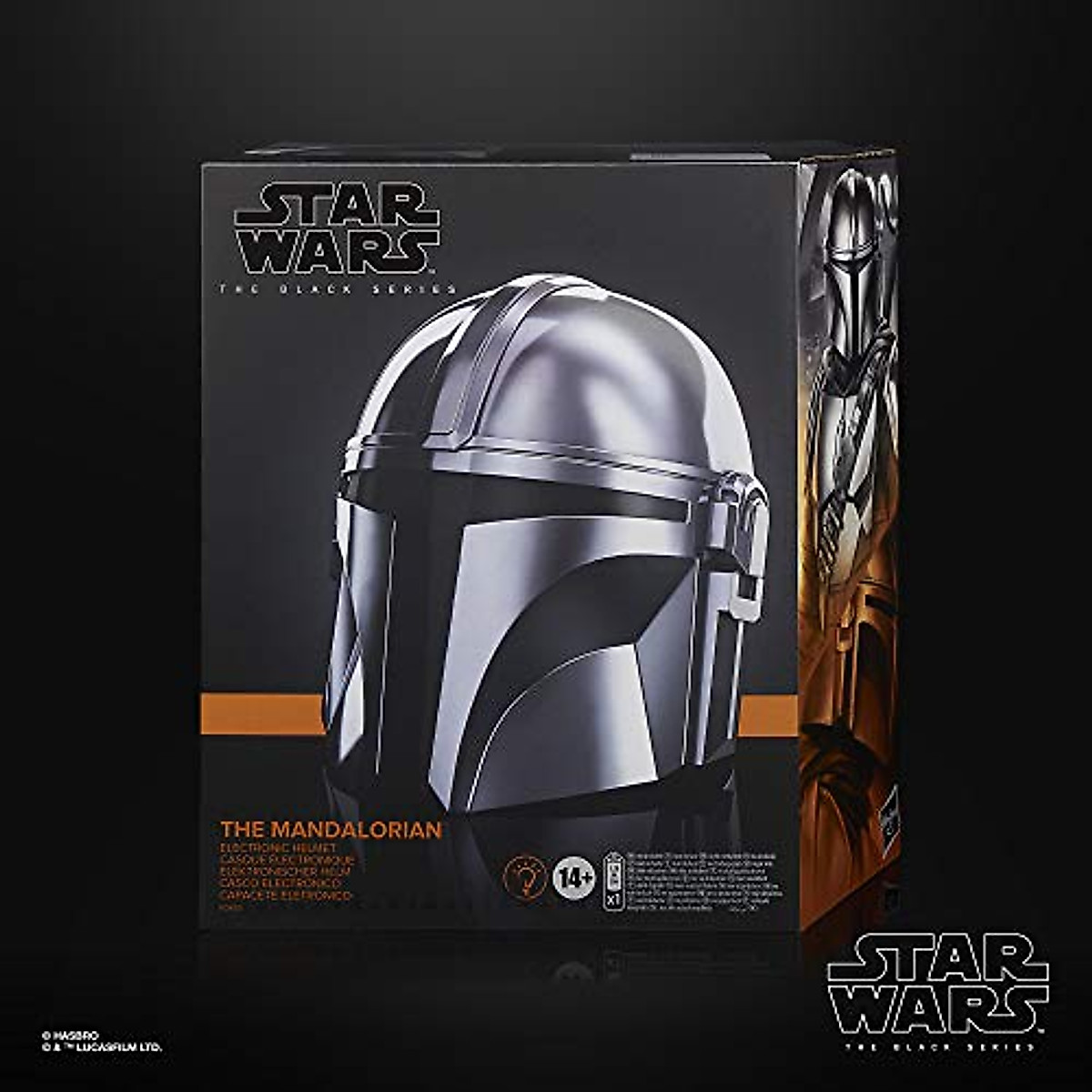 STAR WARS The Black Series The Mandalorian Premium Electronic Helmet Roleplay Collectible, Toys for Kids Ages 14 and Up
