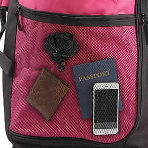 Pacific Coast Signature 30" Large Rolling Duffel Bag, Pink, One Size