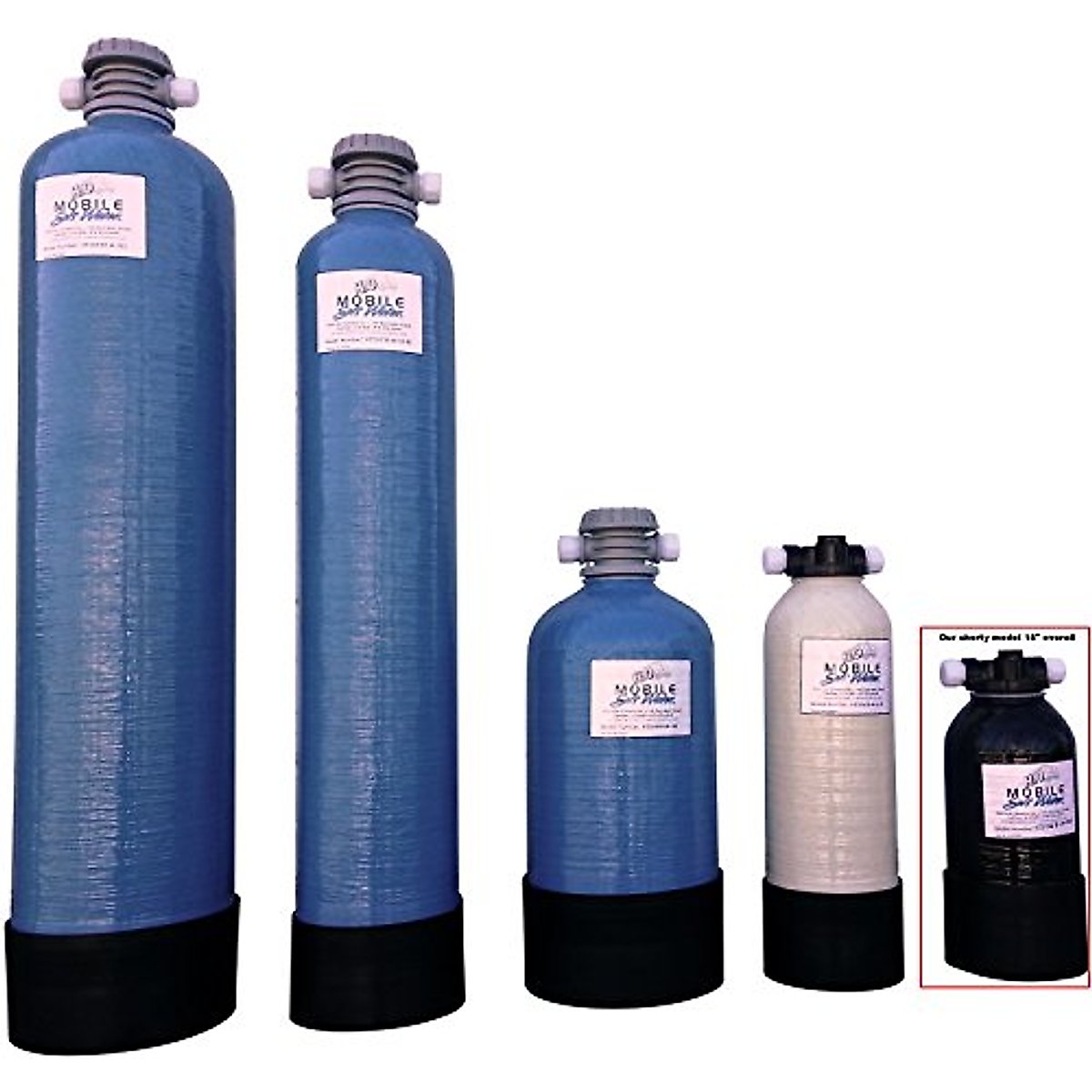 Mobile-Soft-Water Portable Softener 3.2 Kgr Shorty for Rv and Other Tight Spaces and Day Trips