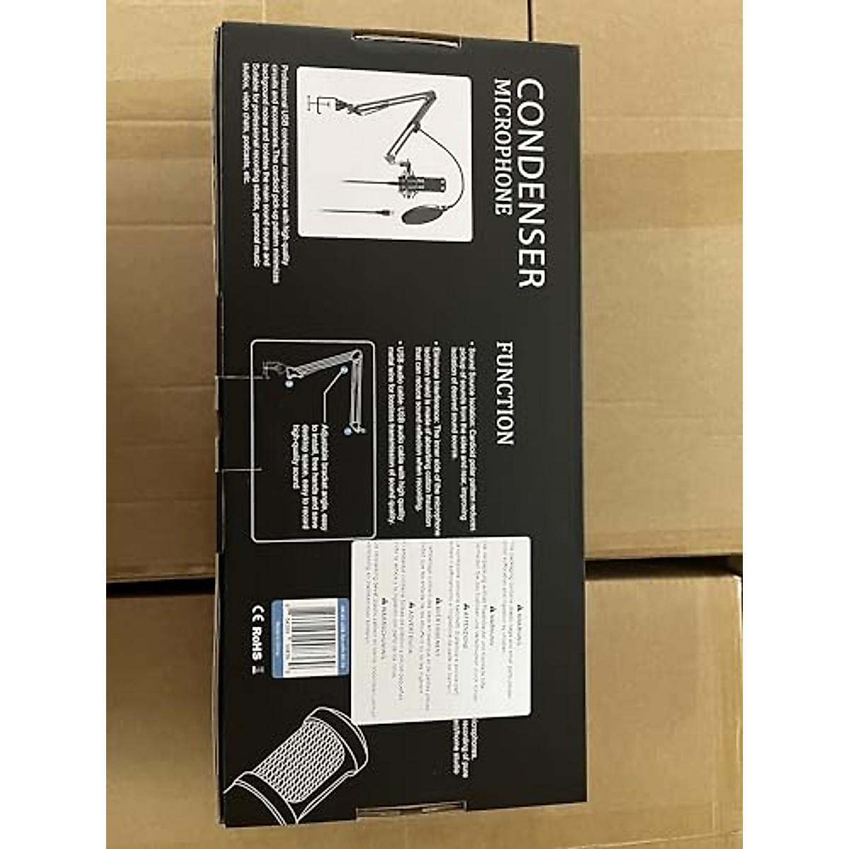 Aokeo USB Condenser Microphone, 192kHZ/24bit Professional PC Streaming Podcast Cardioid Microphone Kit with Boom Arm, Shock Mount, Pop Filter, for Recording, Gaming, YouTube,Meeting, Discord