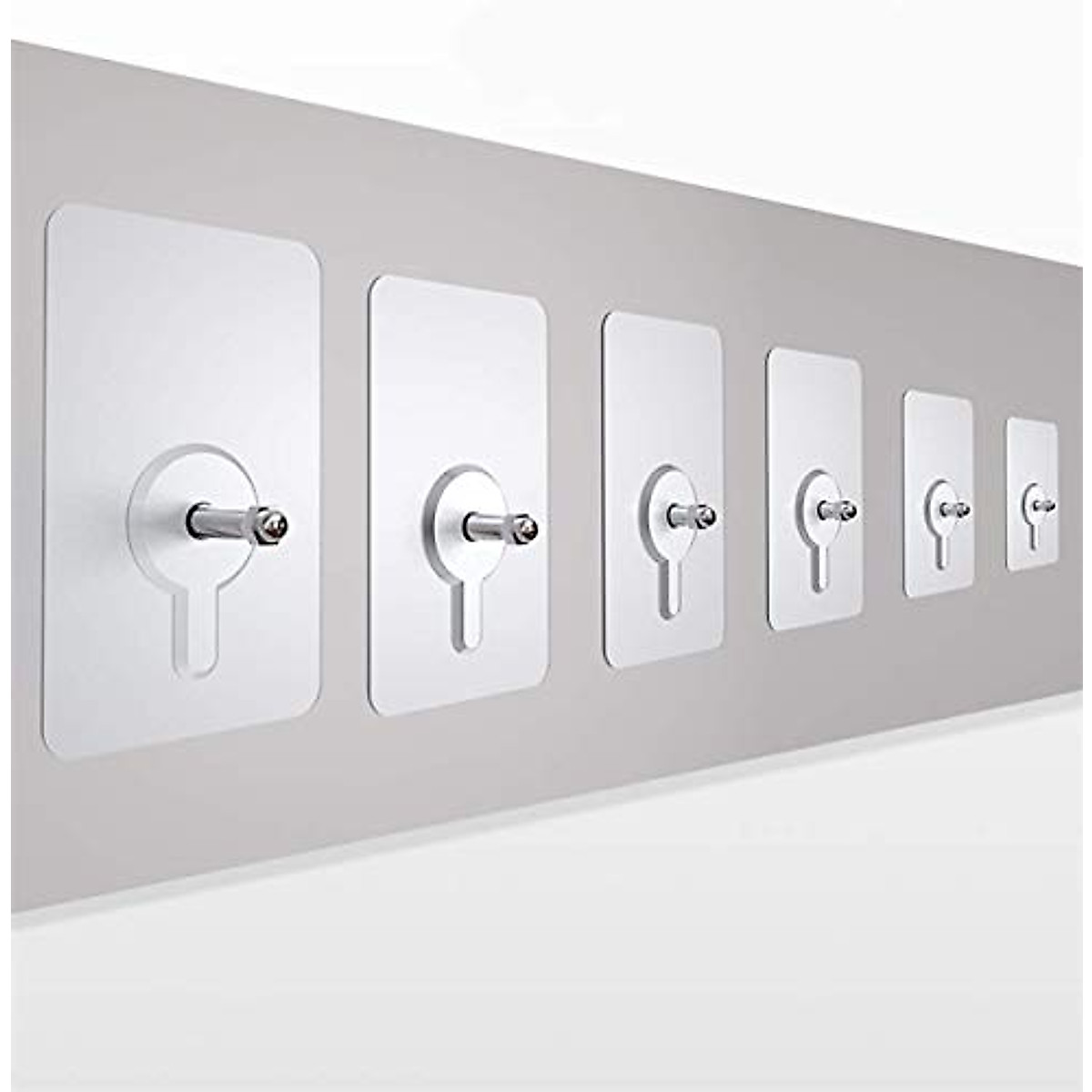 Vilihkc 10 pcs PVC Adhesive Nails Wall Poster Non-Trace Stick Wall Hook Durable Practical Transparent Strong Adhesive Screw Wall Nail