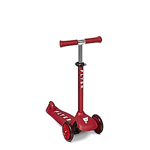 Flyer Glider Jr., Lean to Steer Toddler Scooter, Red, for Kids Ages 2-5 Years