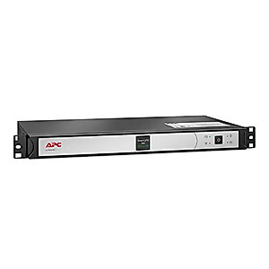 APC Smart-UPS 500VA Lithium Ion UPS with SmartConnect, SCL500RM1UC, Line Interactive, Sine Wave UPS, Short-Depth 120V Uninterruptible Power Supply