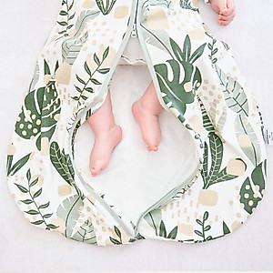 Yoofoss Baby Sleep Sack 0-6 Months Wearable Blanket for Babies 100% Cotton 2-Way Zipper TOG 0.5 Toddler Sleeping Sack 3 Pack, Comfy Lightweight Sleep Sacks