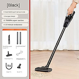 PRIZOM 7500PA Car Vacuum Cleaner Portable Strong Suction Multifunction Vacuum Cleaner Dual Handheld Floor Mop for Home-Black