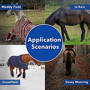 Harrison Howard Horse Waterproof Leg Medicine Boot Cover-Red