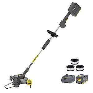 PowerSmart Cordless String Trimmer & Edger, 13-Inch 2-in-1 Height Adjustable Weed Eater, 40V 4.0Ah Battery & Charger Included
