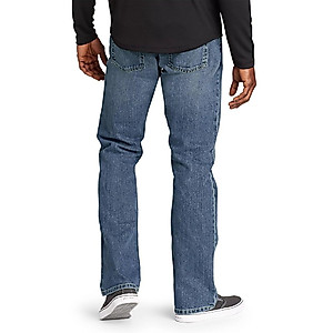 Eddie Bauer Men's Authentic Jeans - Straight, Faded Indigo, 34W x 30L